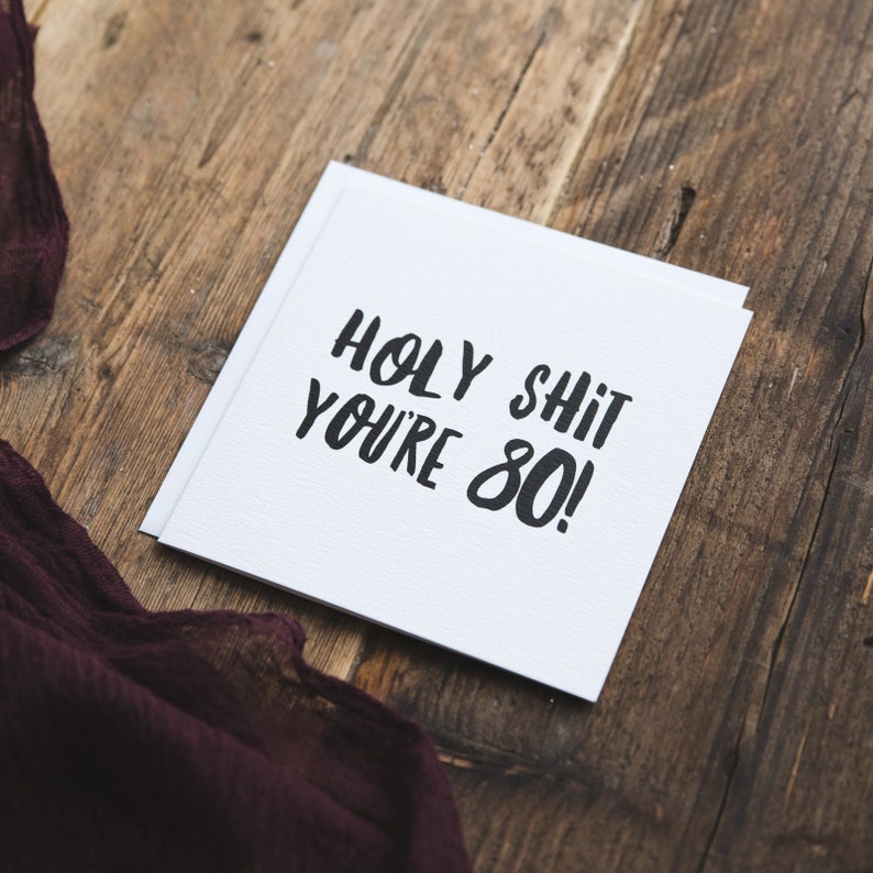 Funny 80th Birthday Card 80th Birthday Card Milestone - Etsy UK