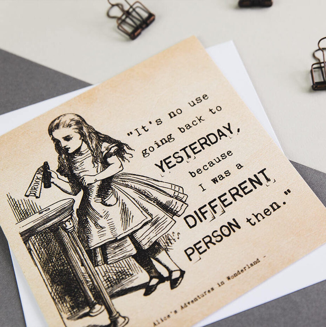 Sympathy Card Grieving Alice in Wonderland Grief Cards - Etsy