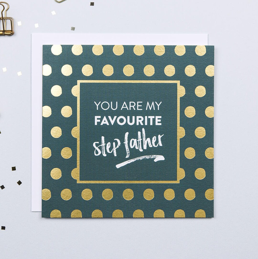 Step Dad Father's Day Card - Card for Step Dad - Birthday Card for Step ...