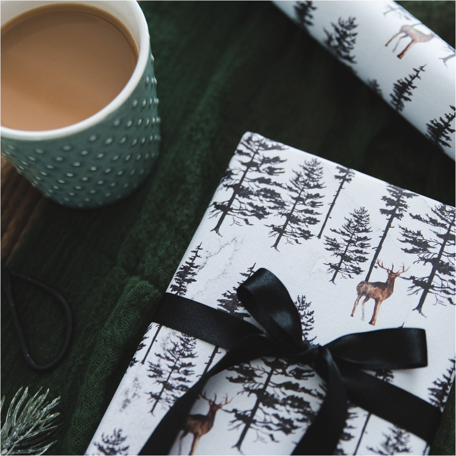 Woodland Christmas Wrapping Paper Set Christmas Gift Wrap - Etsy