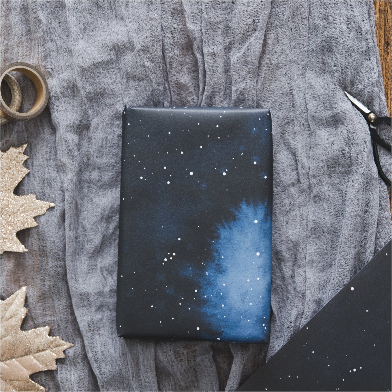Night Sky Christmas Wrapping Paper Christmas Gift Wrap | Etsy UK