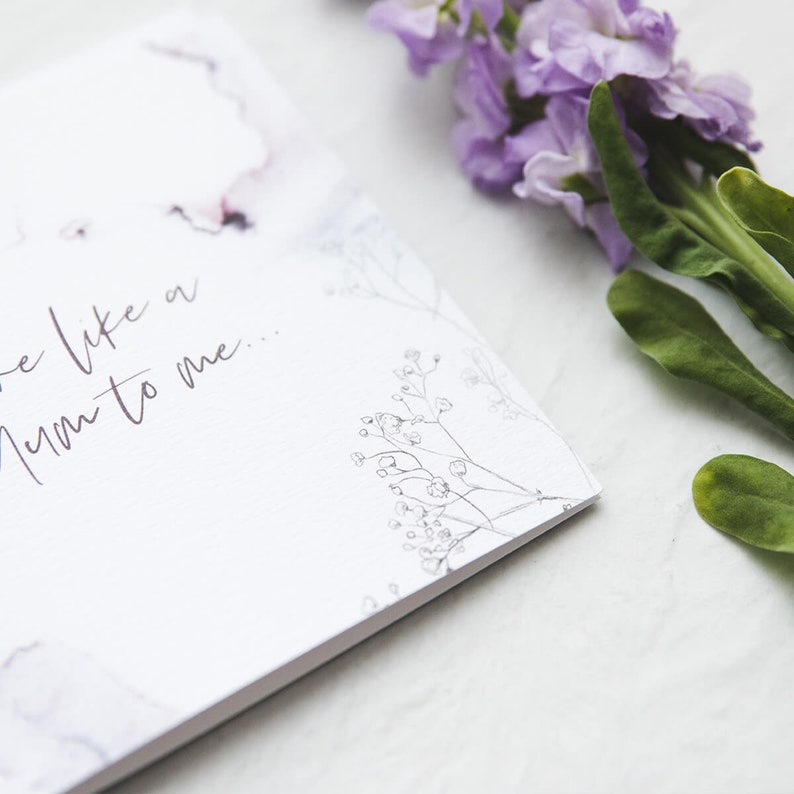 You're Like A Mum To Me Step Mum Mother's Day Card | Etsy