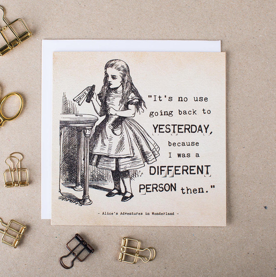 Sympathy Card - Grieving - Alice in Wonderland - Grief Cards - Famous ...