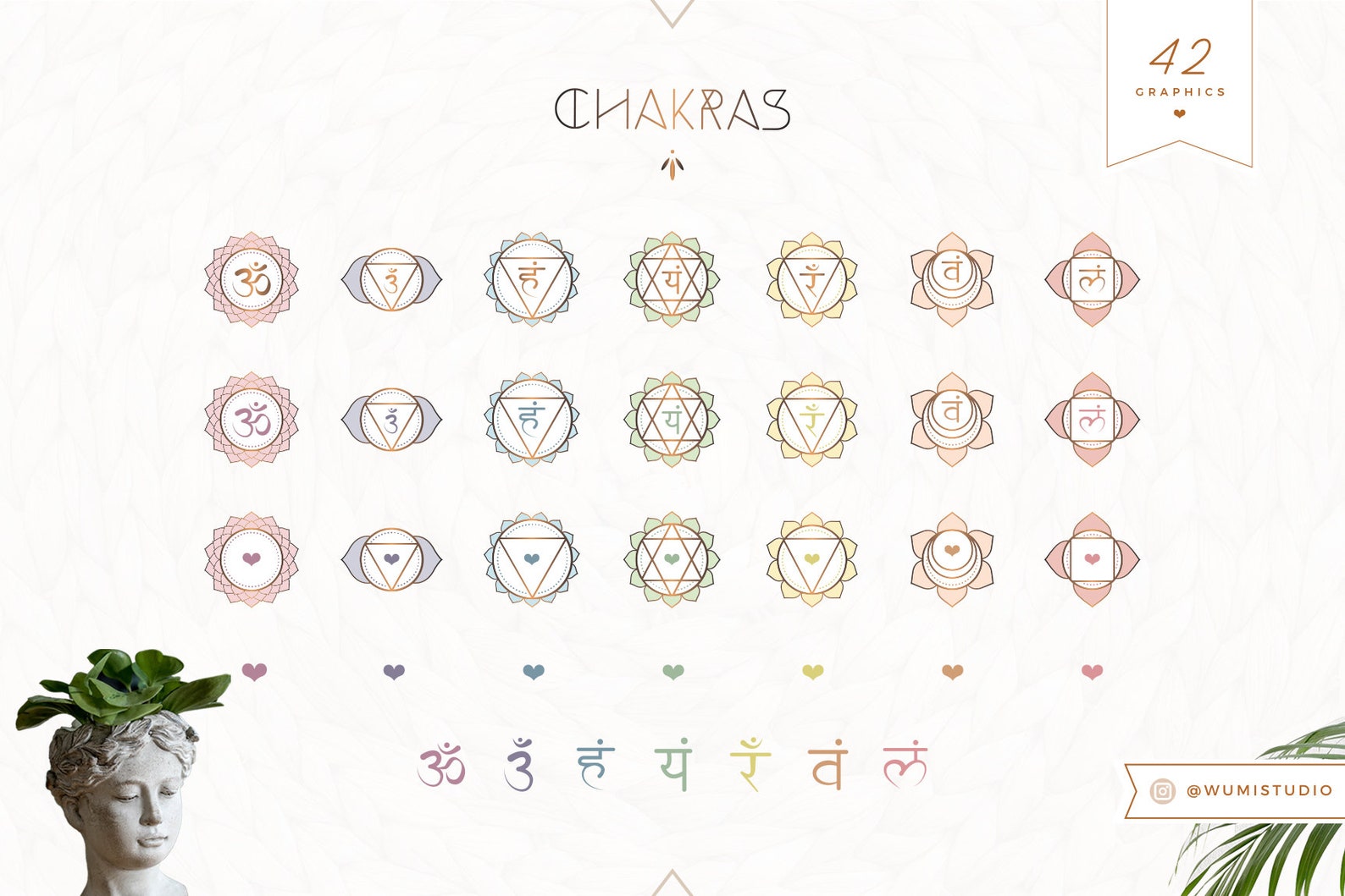 Chakra Collection - Graphic Art / Commercial Use - INSTANT DOWNLOAD ...