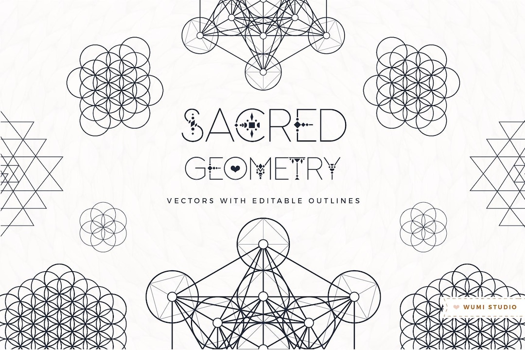 Sacred Geometry I Editable Outlines - Graphic Art / Commercial Use ...