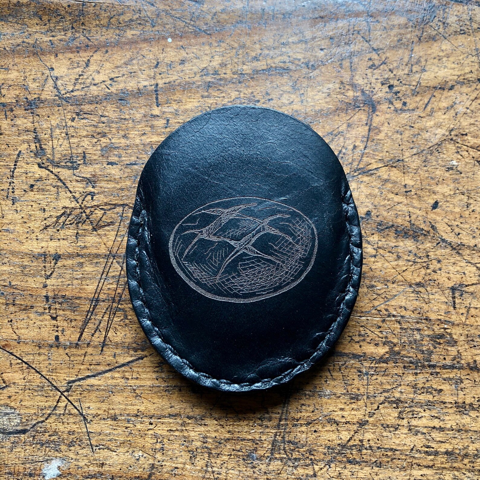 UFO bread lame Bread lame with leather case walnut wood | Etsy