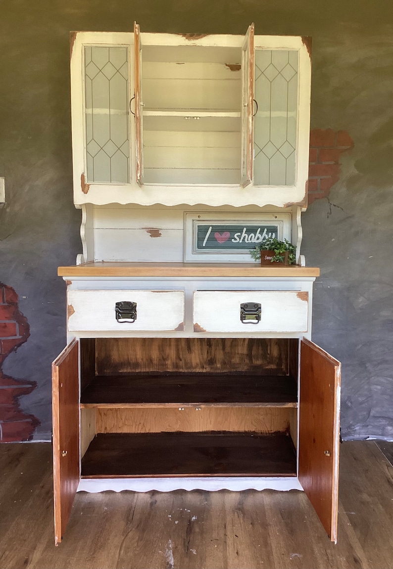 Primitive Farmhouse Country Hutch - Etsy
