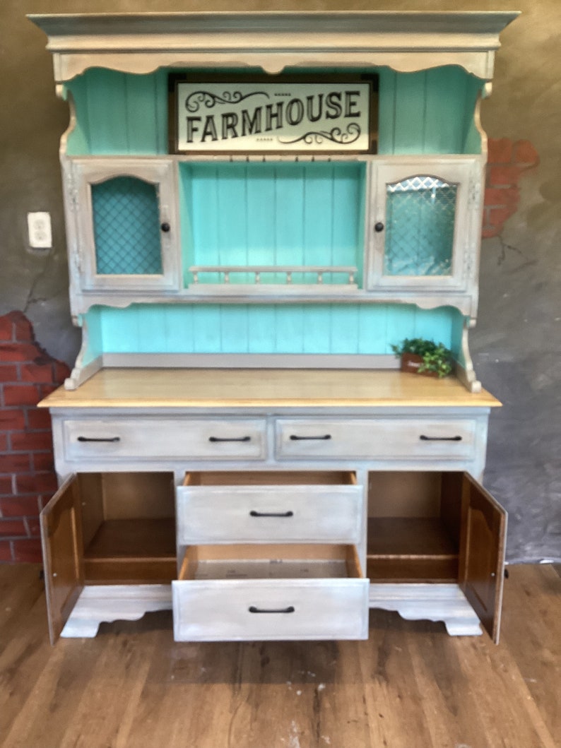 Modern Farmhouse Hutch - Etsy