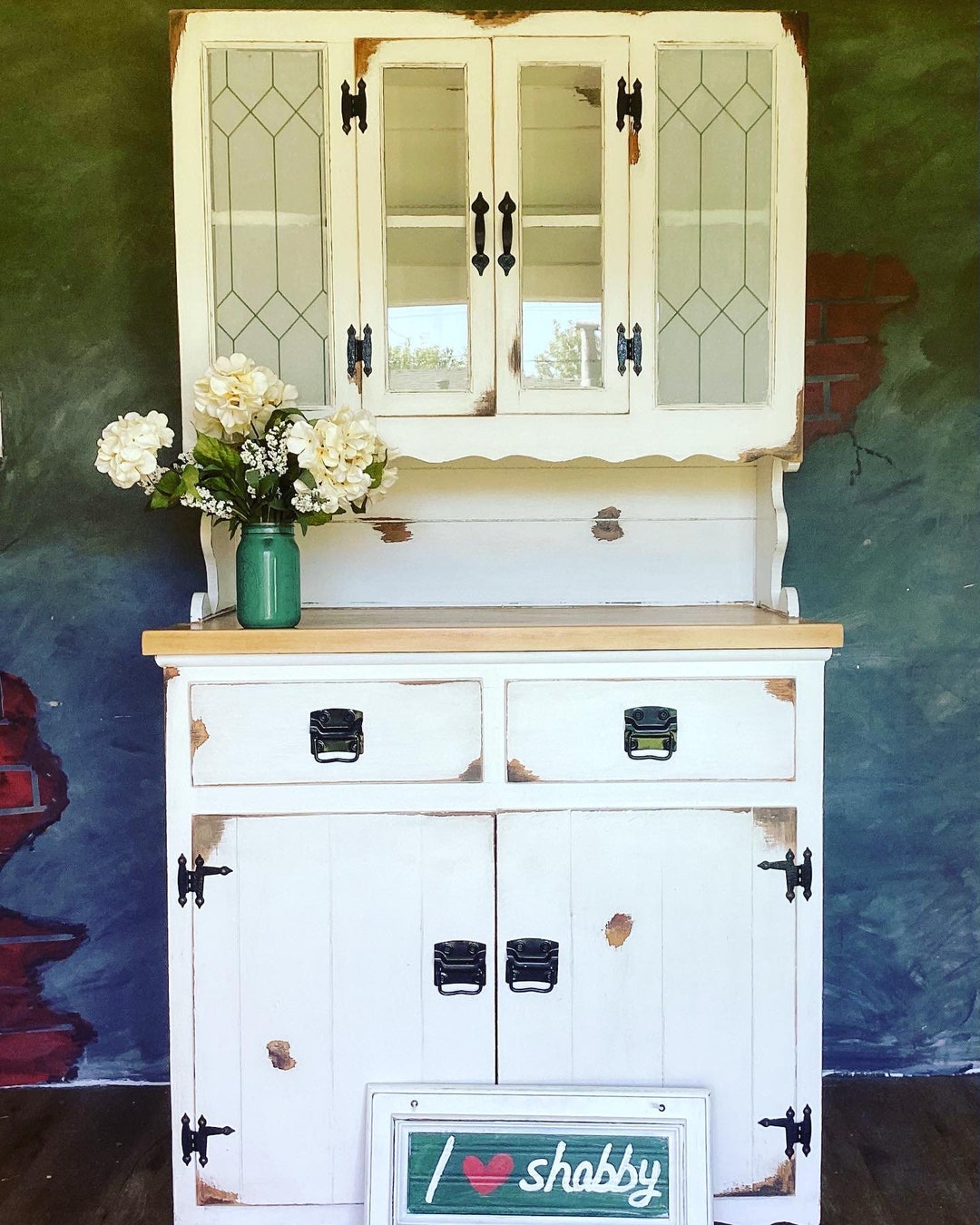 Primitive Farmhouse Country Hutch - Etsy