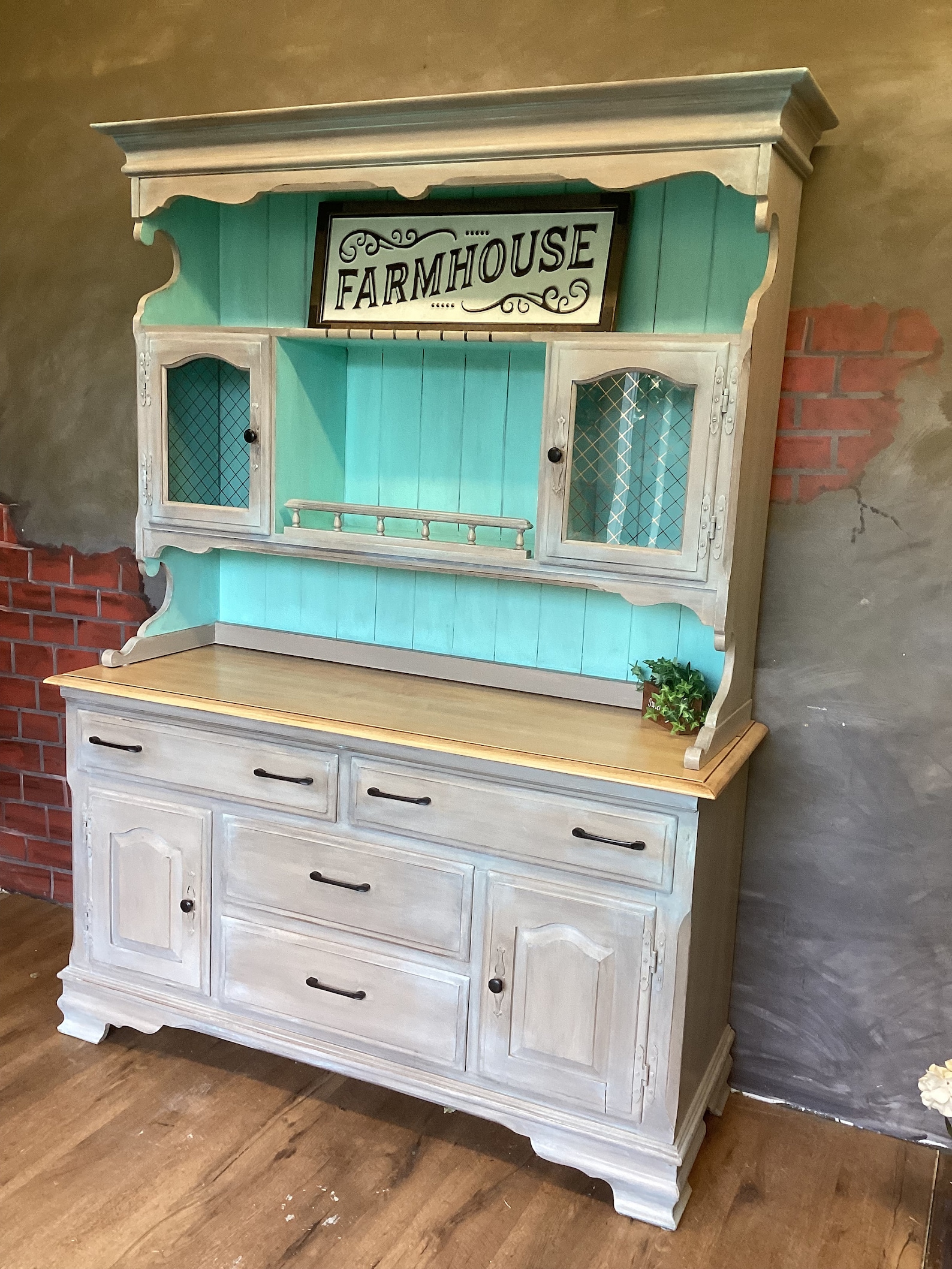 Modern Farmhouse Hutch - Etsy