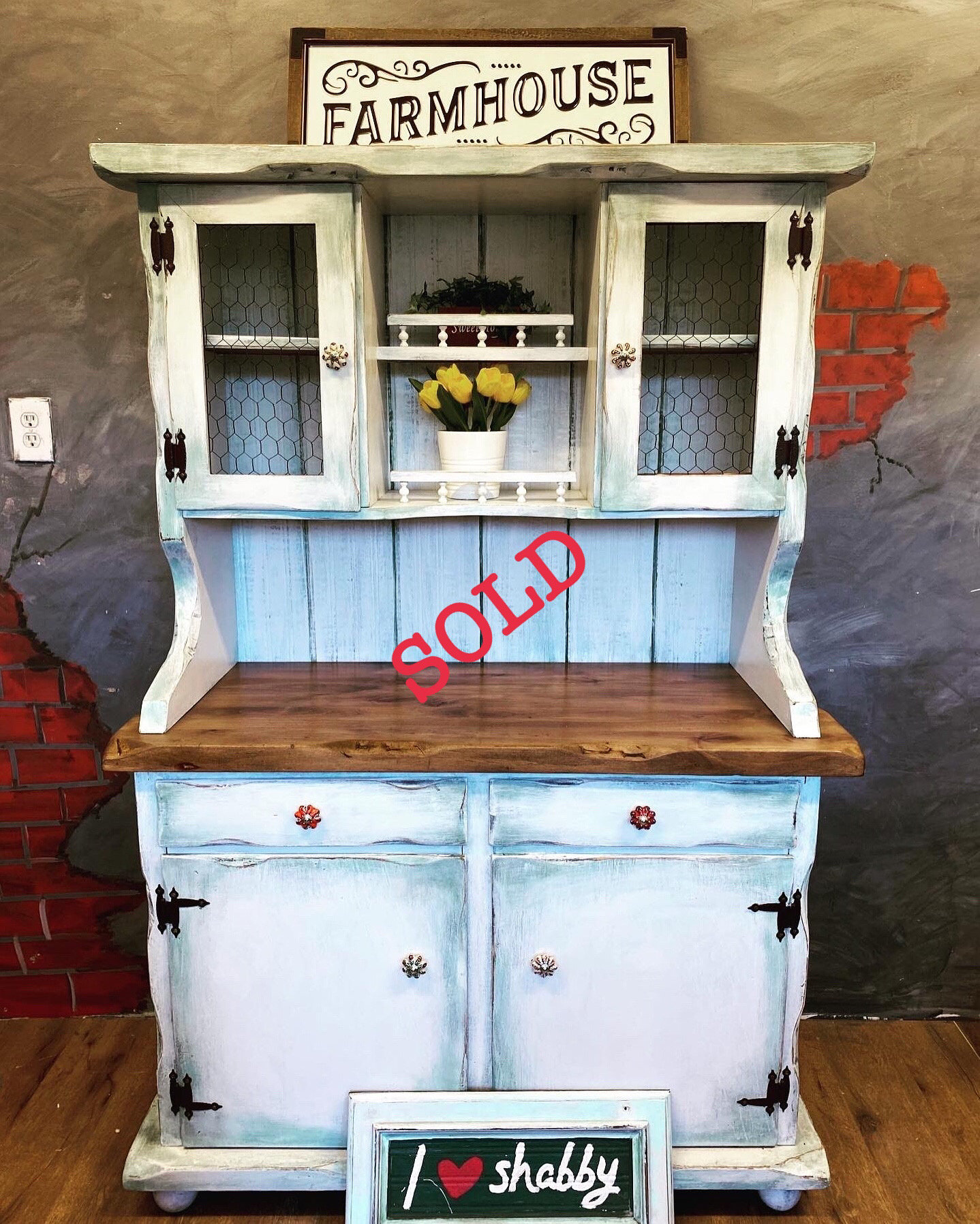 SOLD SOLD SOLD Rustic Farmhouse Hutch - Etsy