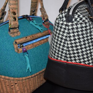 Harris Tweed Wool and Cork Purse | Lola Swoon Purse | Harris Tweed Wool ...
