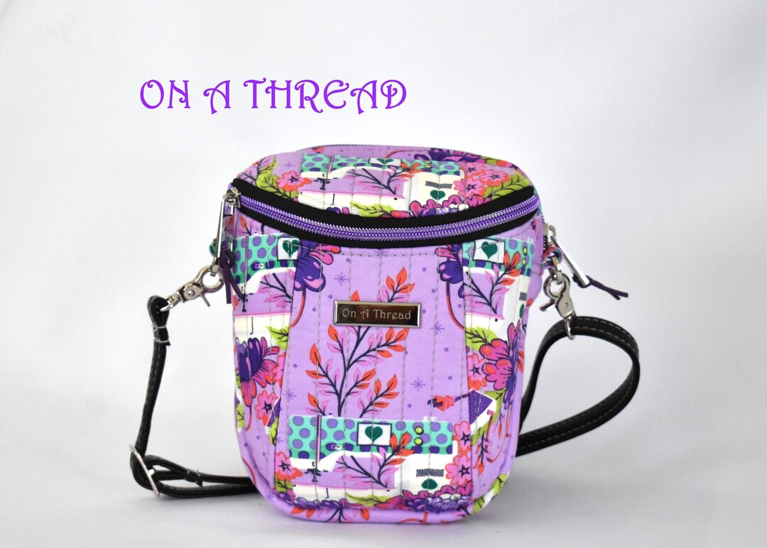 Tula Pink Pedal to the Metal Crossbody Bag | Waterproof Canvas Lining ...
