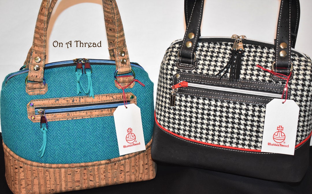 Harris Tweed Wool and Cork Purse | Lola Swoon Purse | Harris Tweed Wool ...
