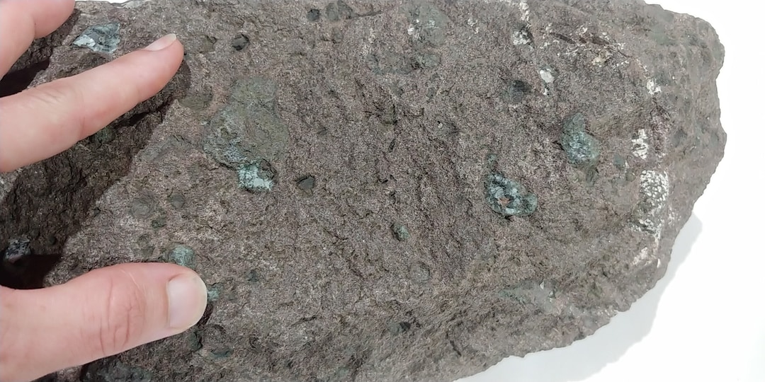 Rare BIG 19lb Greenstone Basalt Display Michigan's State Gemstone - Etsy