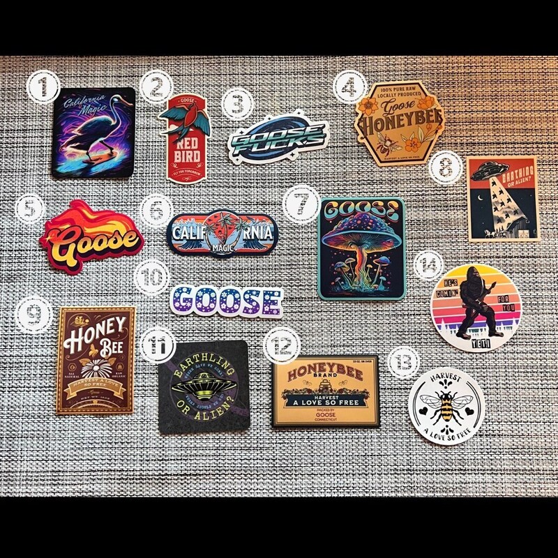 Goose Red Bird Sticker - Etsy