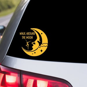 Walk Around the Moon FD Vinyl Decal Sticker Car Window - Etsy