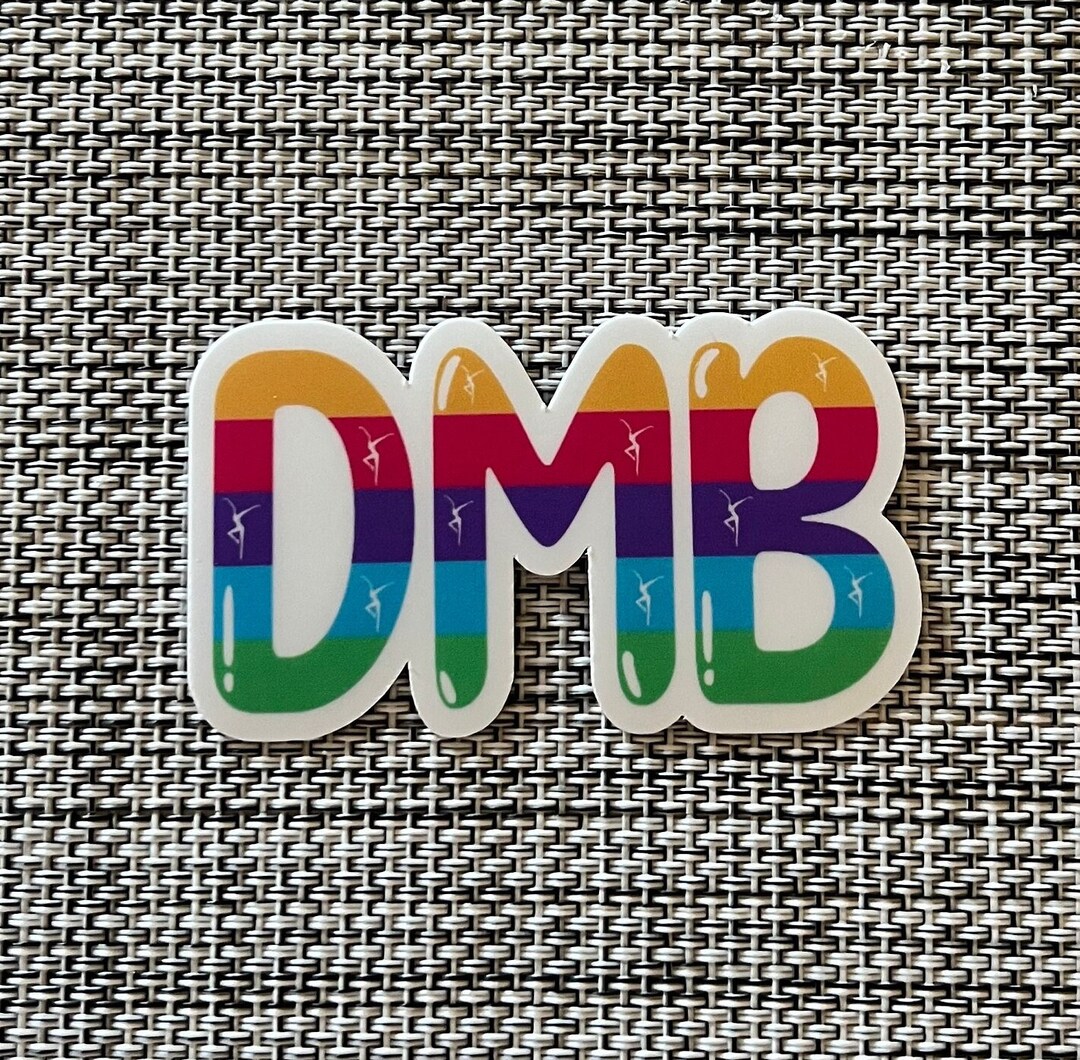 DMB Rainbow Yellow Pink Purple Blue Green Sticker Slap 1.75 X 3 Matte ...