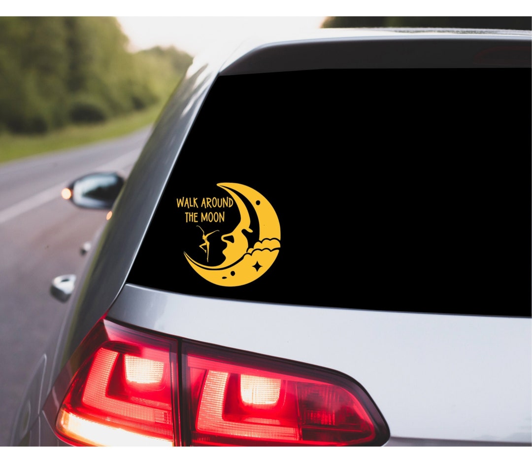 Walk Around the Moon FD Vinyl Decal Sticker Car Window - Etsy