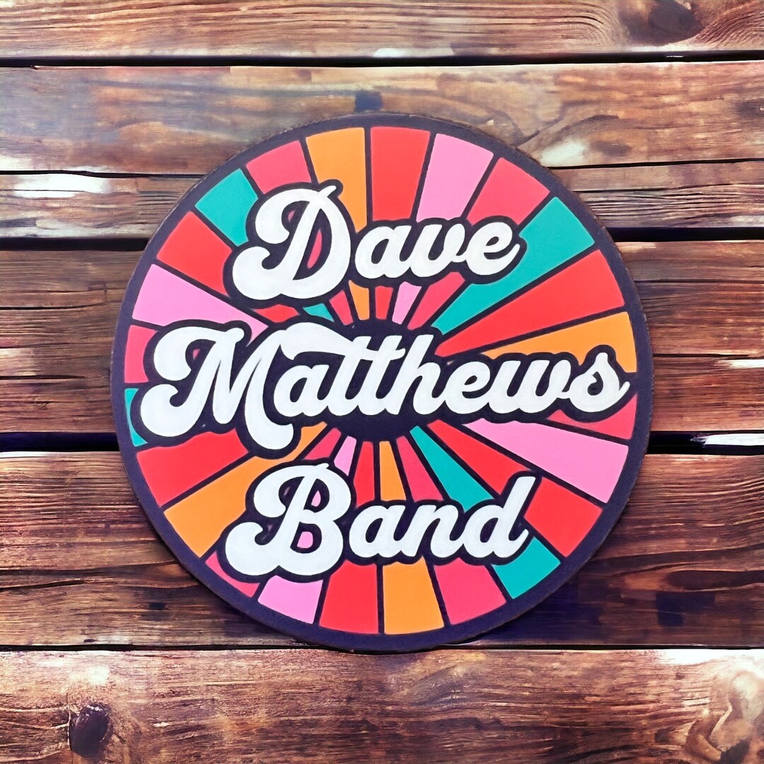 DMB Purple Pink Teal Orange Retro Circle Sticker Slap 2.75 X 2.75 Matte ...