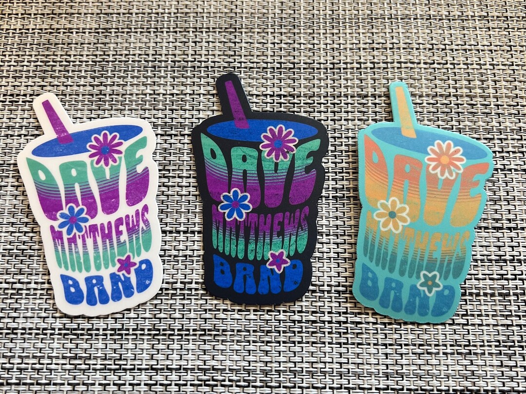 Dave Matthews Band DMB Flowers Summer Cup Sticker Slap 3" Matte Finish ...