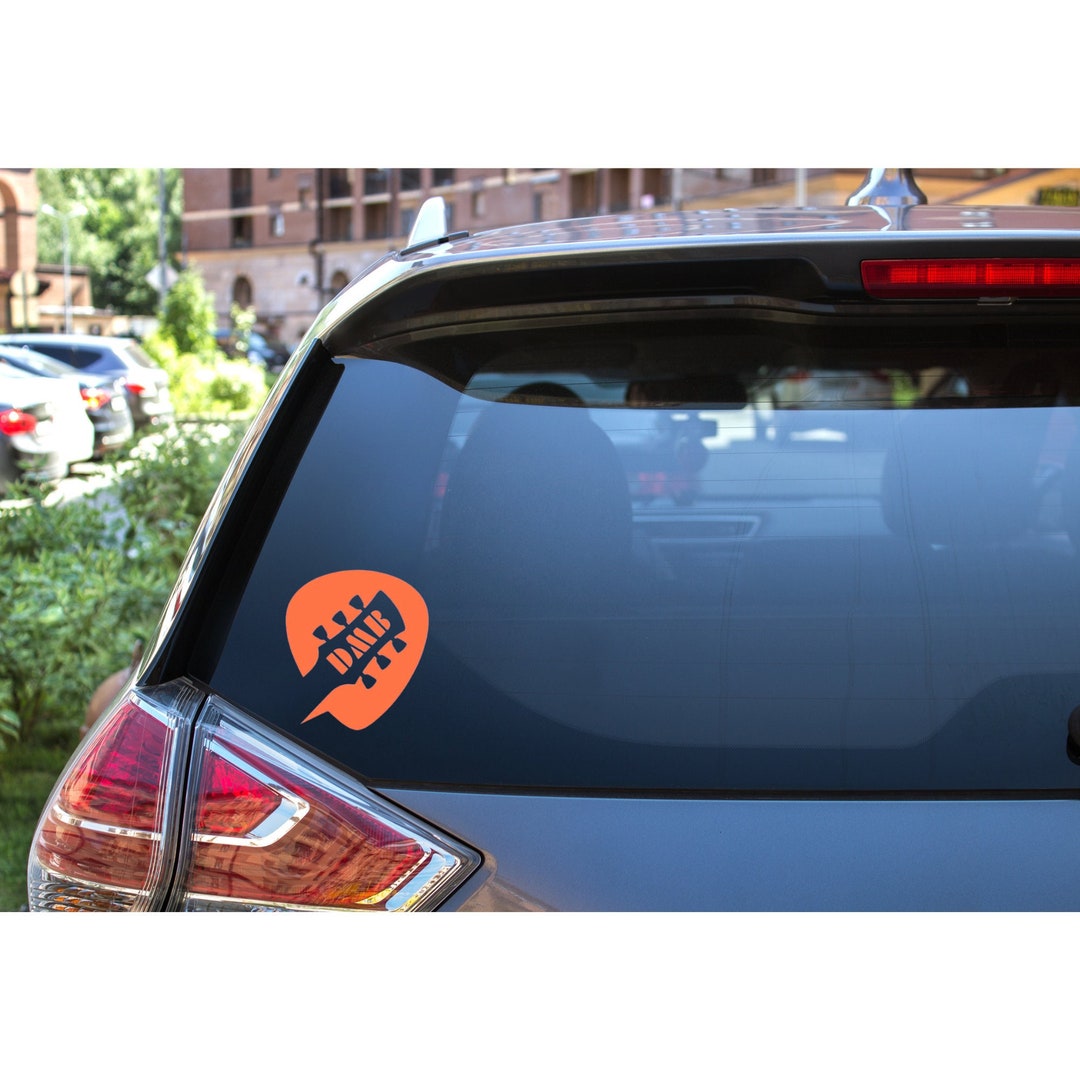 DMB Guitar Pick Vinyl Decal Sticker Car Window Tumbler Cup Glass Custom ...