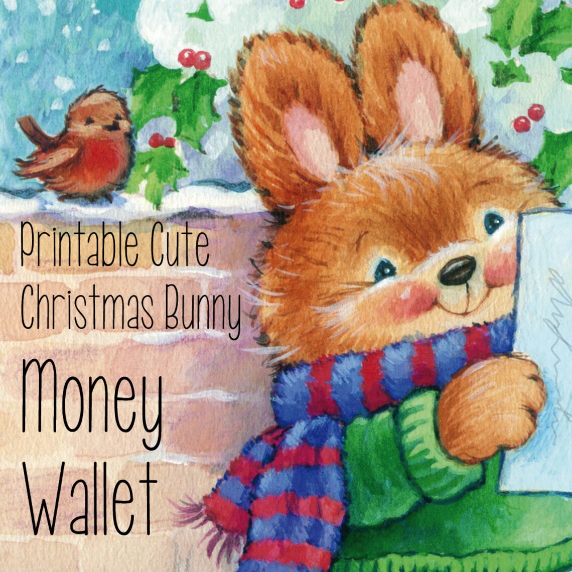 Printable Cute Christmas Money Wallet - Etsy