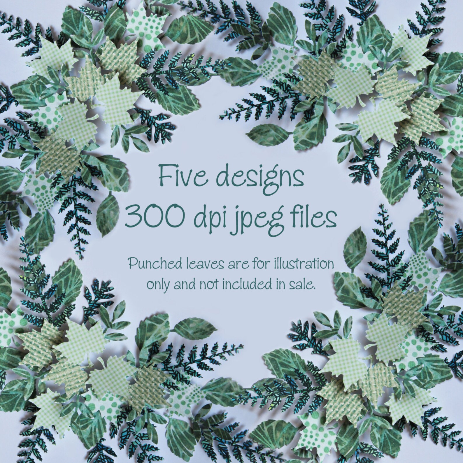 Digital Printable A4 Papers. Leaf Paper. Perfect for Handmade Greeting ...