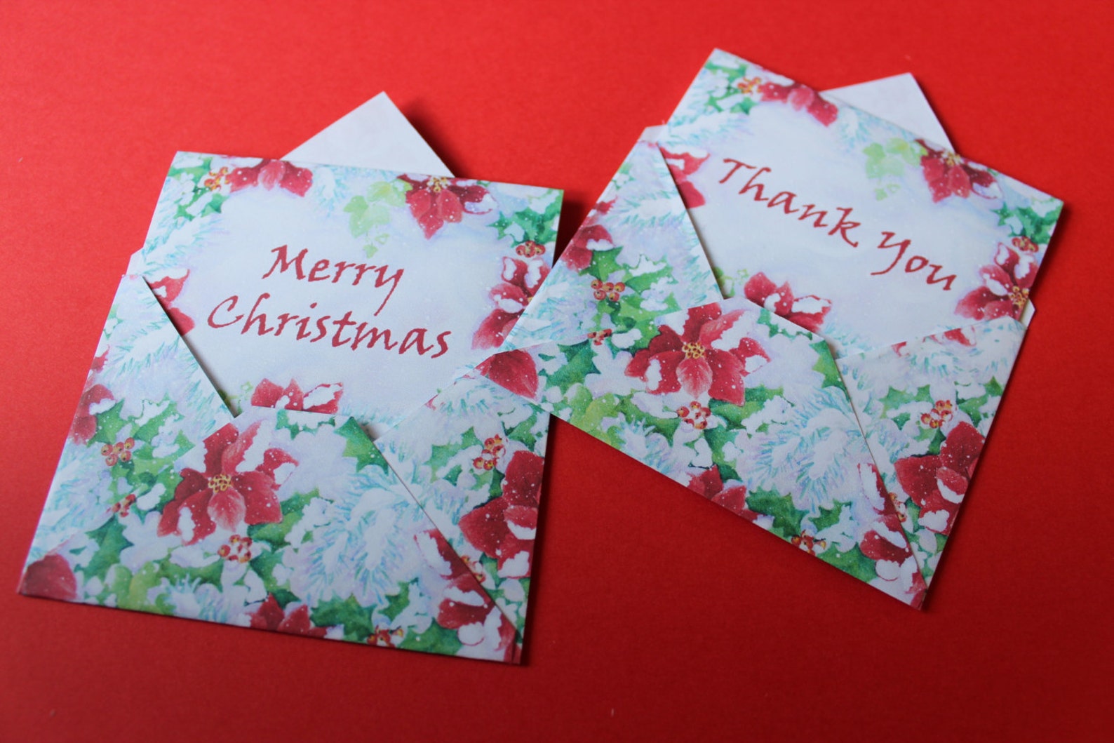 Digital Printable Christmas Gift Card Designs With Matching Envelope ...