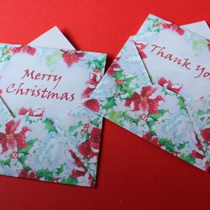 Digital Printable Christmas Gift Card Designs With Matching Envelope ...