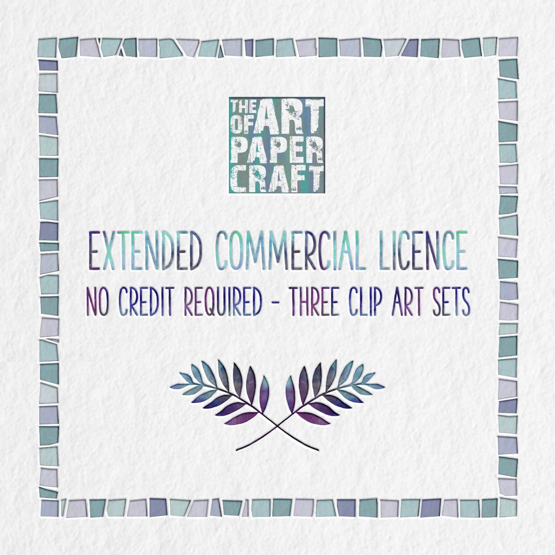 No Credit Required Extended Commercial Licence for Three Clip Art Sets ...