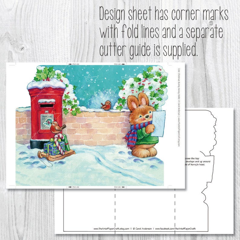 Printable Cute Christmas Money Wallet - Etsy