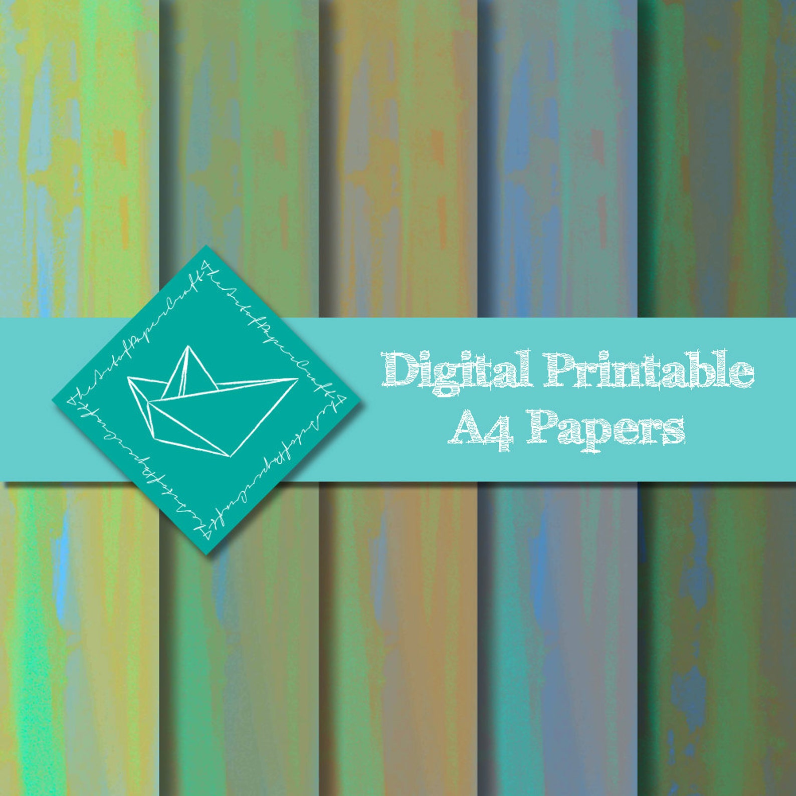 Printable Leaf Papers A4. Perfect for Handmade Greeting Cards, Quilling ...