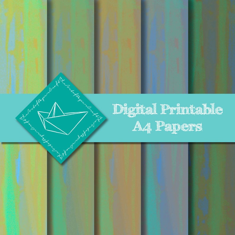 Printable Leaf Papers A4. Perfect for Handmade Greeting Cards, Quilling ...