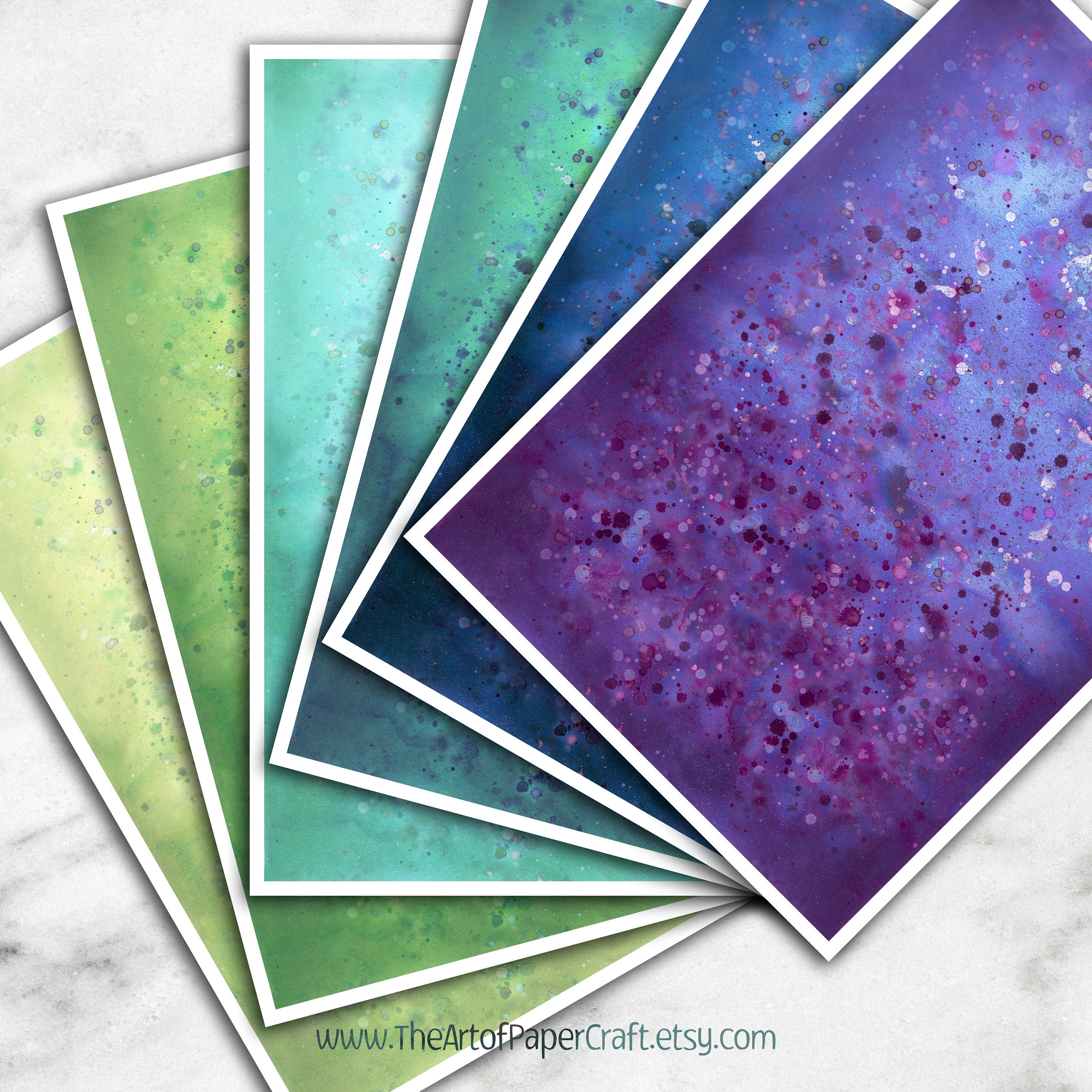 Printable Speckled Background Papers A4. Perfect for Handmade Greeting ...
