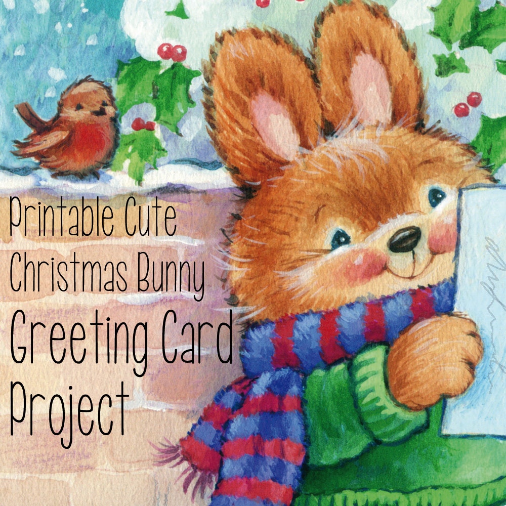 Printable Cute Christmas Card Project. Pyramage Design With Insert. - Etsy