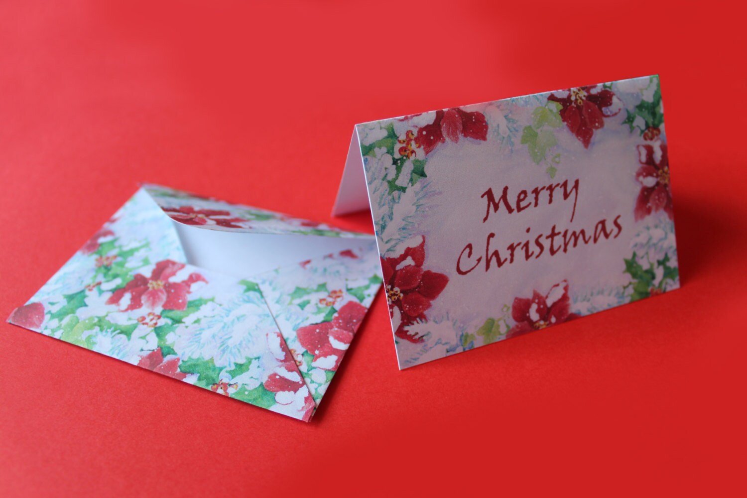 Digital Printable Christmas Gift Card Designs With Matching Envelope ...