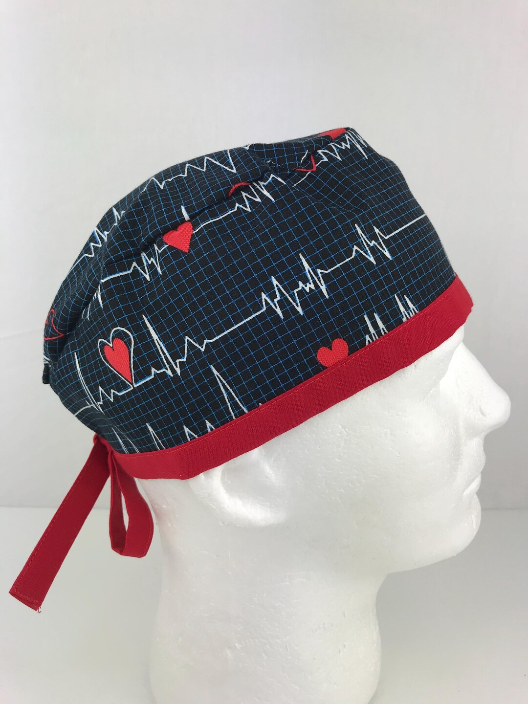 EKG Strip Scrub Cap for Men Hats for Men Cotton Breathable Unisex ...