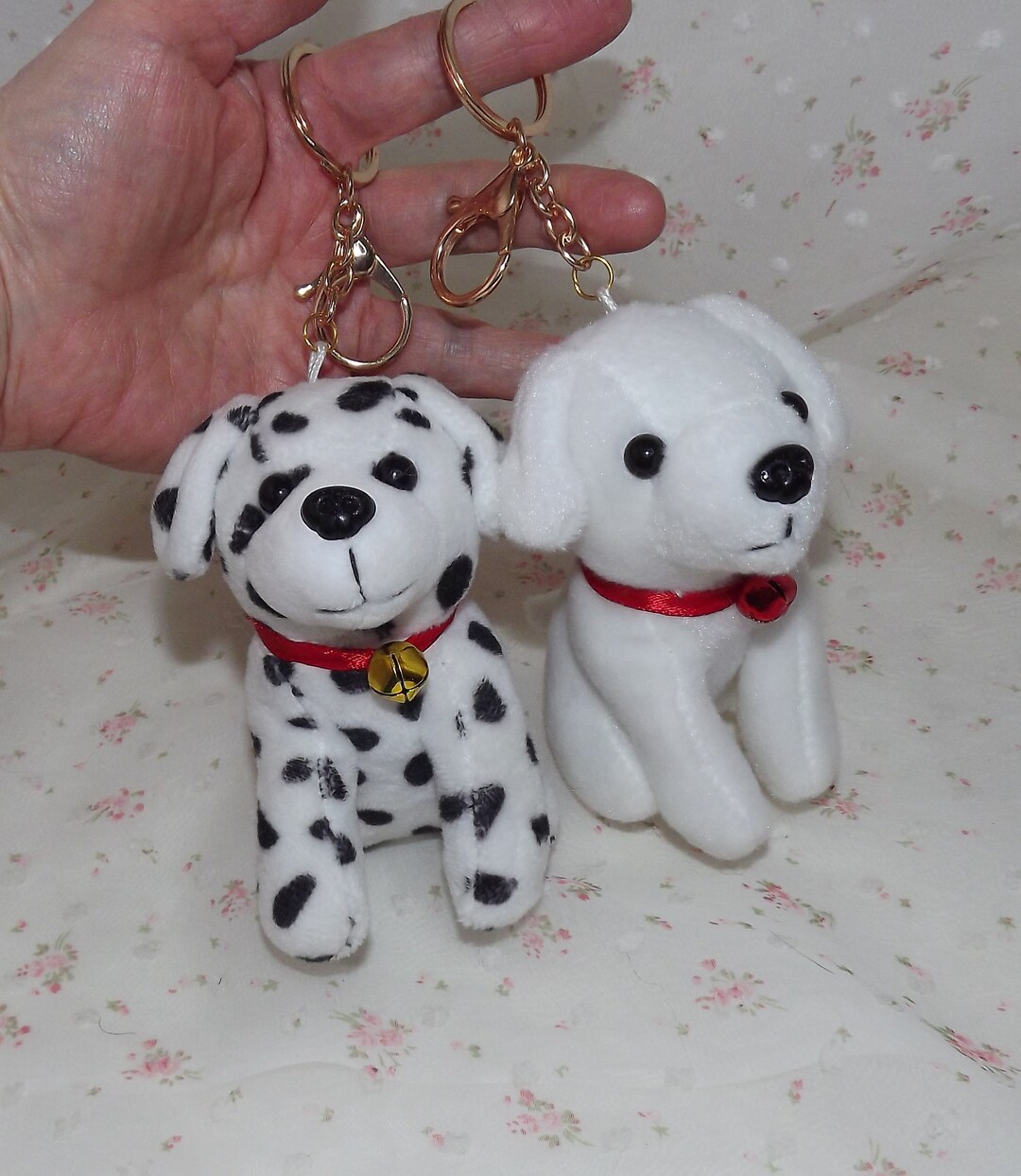 Miniature Dog Plush Animals. Dog Pendants. Dog Key Chain. Animal Key ...