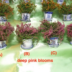 Miniature Dollhouse Flower Pots. Dollhouse Room Accessories, Decor ...