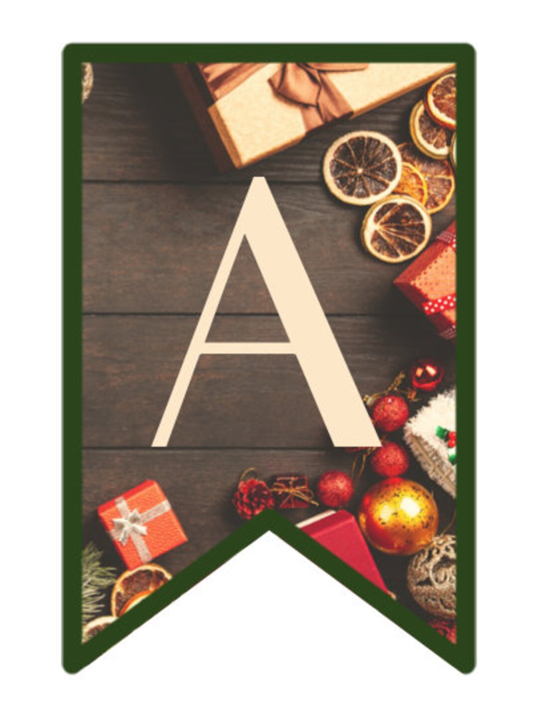Printable Banner | Festive Wood | Letters A-Z, 0-9, Punctuation Marks ...