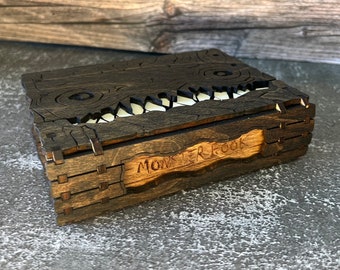Laser Cut Monster Box - Etsy