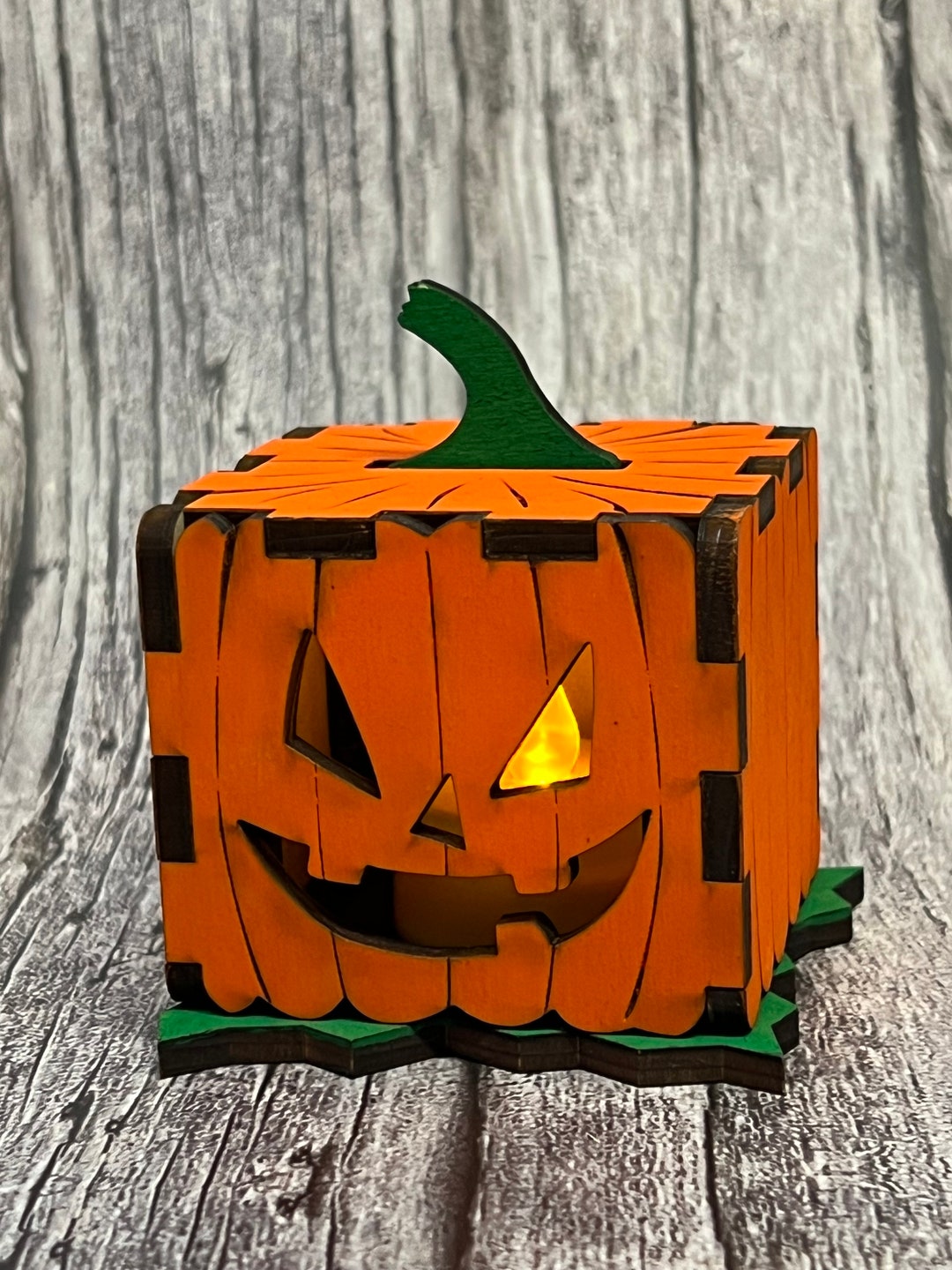 Wooden Pumpkin, Jack-o’-lantern - Etsy