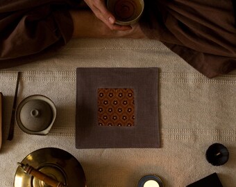 Linen & Cotton Chabu/tea Runner for Tea Ceremonies Size M - Etsy