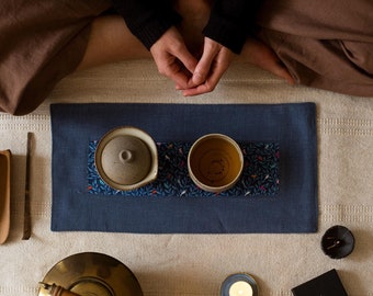 Linen & Cotton Chabu/tea Runner for Tea Ceremonies Size M - Etsy