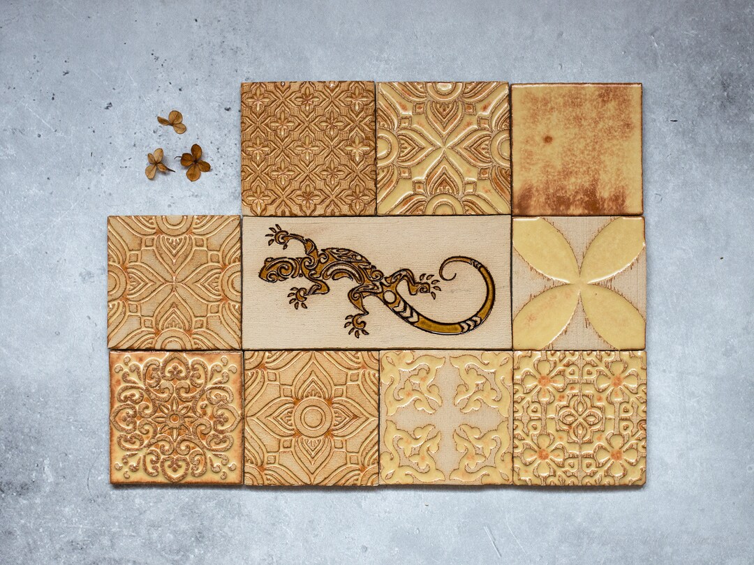 Vanilla Handmade Ceramic Rustic Tiles for Kitchen/bathroom Backsplash ...