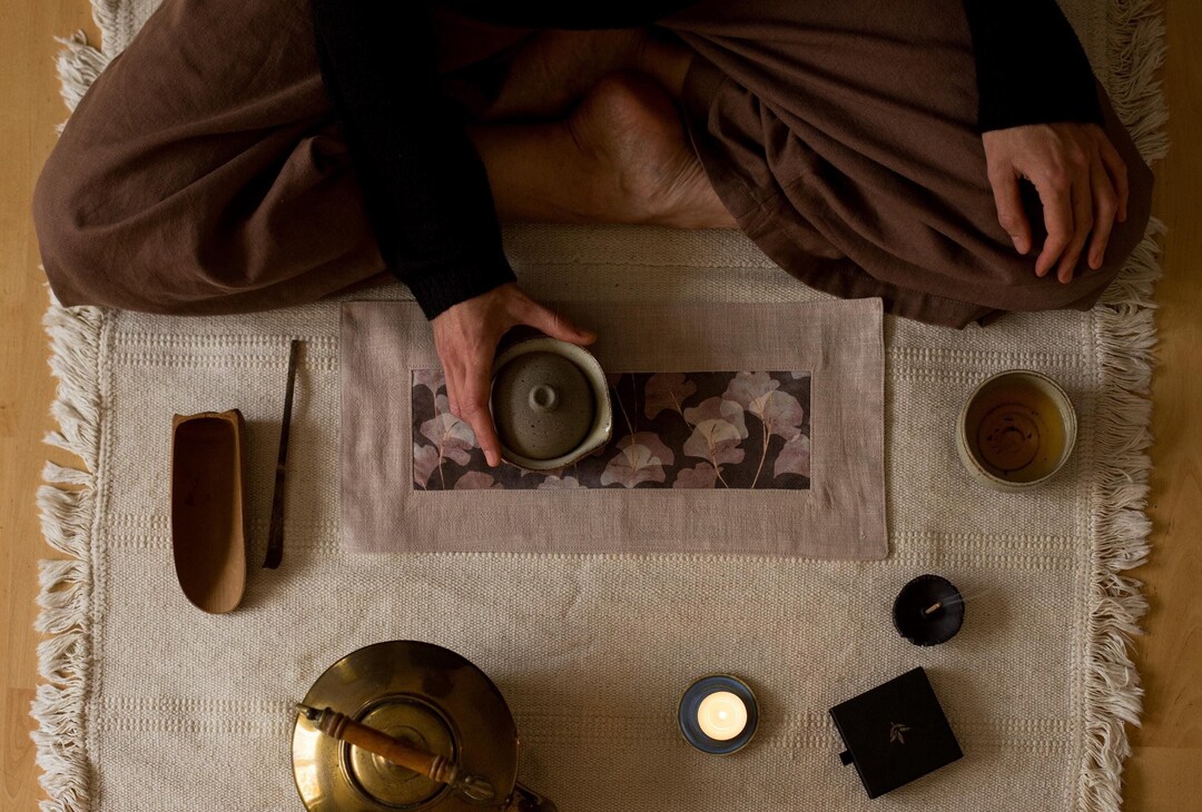 Linen & Cotton Chabu/tea Runner for Tea Ceremonies Size M - Etsy