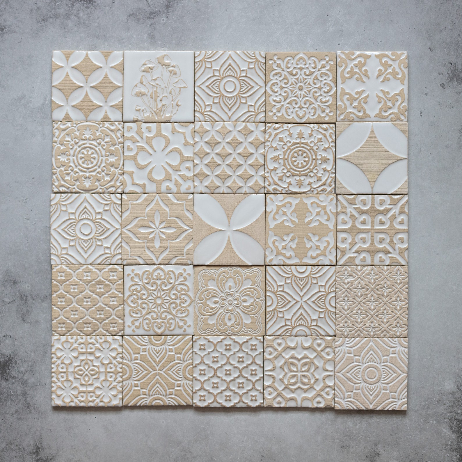 Simple White Handmade Ceramic Tile for Kitchen/bathroom Backsplash ...