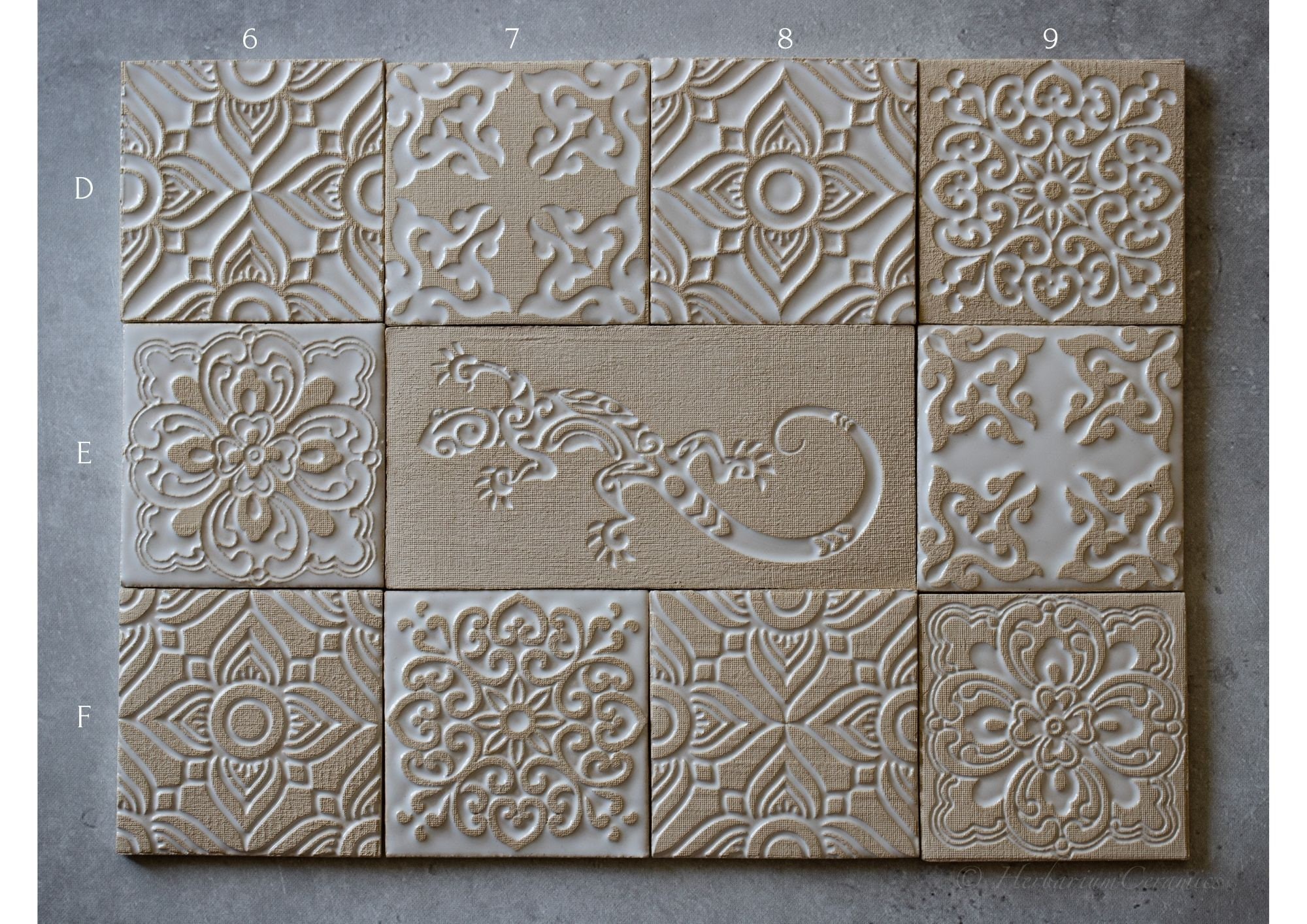 White Handmade Ceramic Tiles for Kitchen/bathroom/shower Backsplash ...