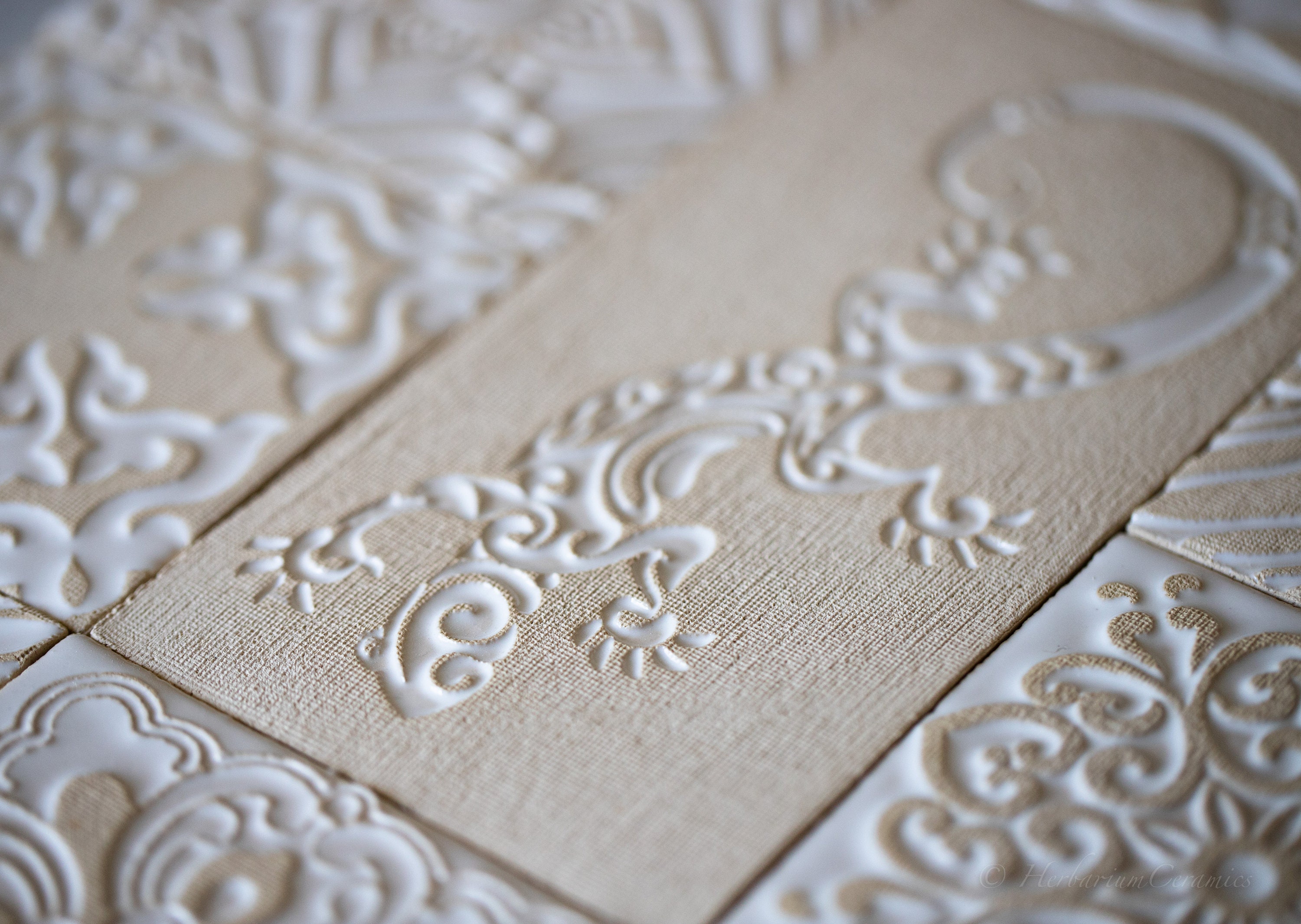 White Handmade Ceramic Tiles for Kitchen/bathroom/shower Backsplash ...